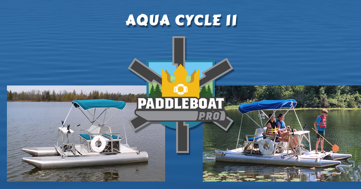 Aqua Cycle II Pontoon Paddle Boat | PaddleBoatPro